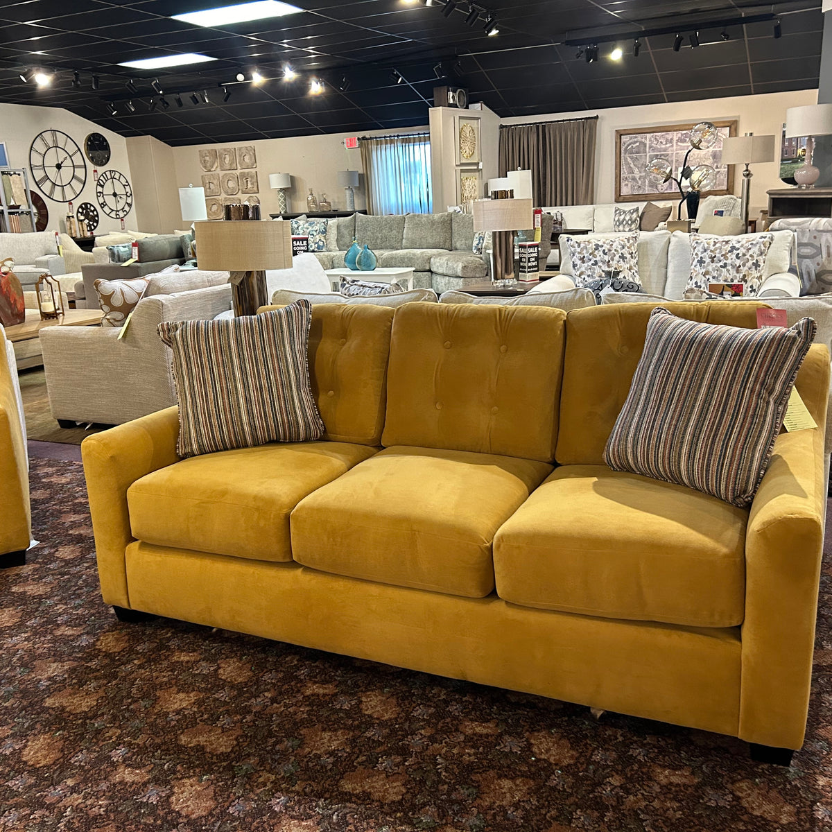 Floor Model Biscuit Back Sofa – Chuck's Furniture